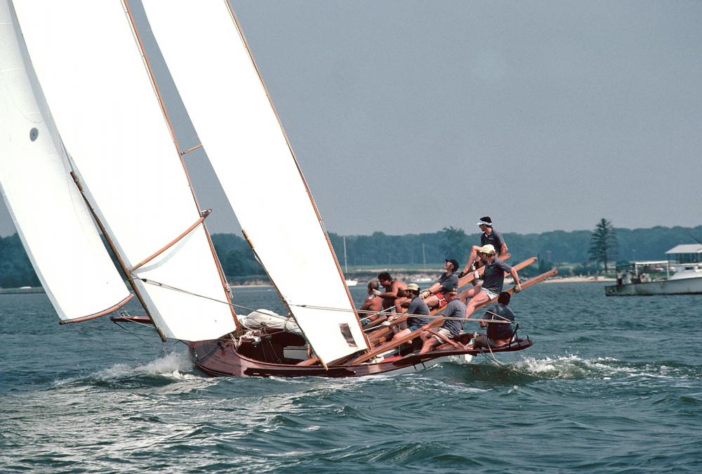 Historic Log Canoe "Flying Cloud" to Race Again - Talbot Spy